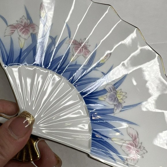 Accents | Vintage Omc Japan Fan Shaped Porcelainceramic Trinket Dish ...